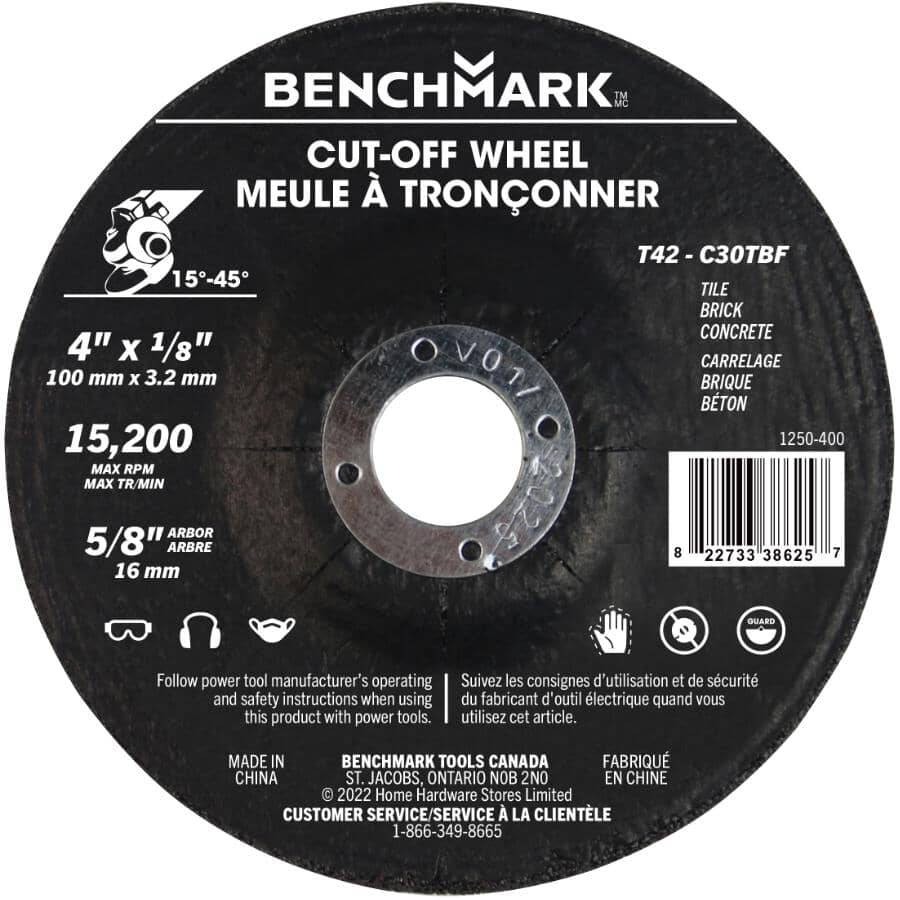 BENCHMARK 4" x 1/8" x 5/8" Depressed Centre Masonry Cut | Home Hardware