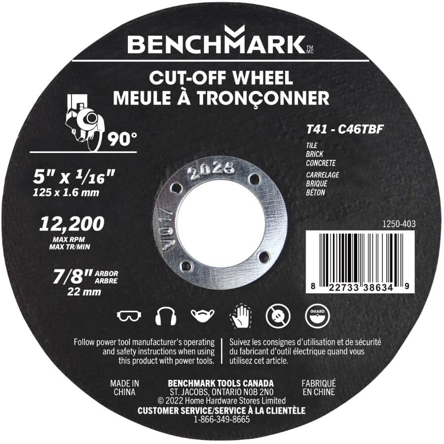 BENCHMARK 5" x 1/16" x 7/8" Depressed Centre Masonry Cut | Home Hardware