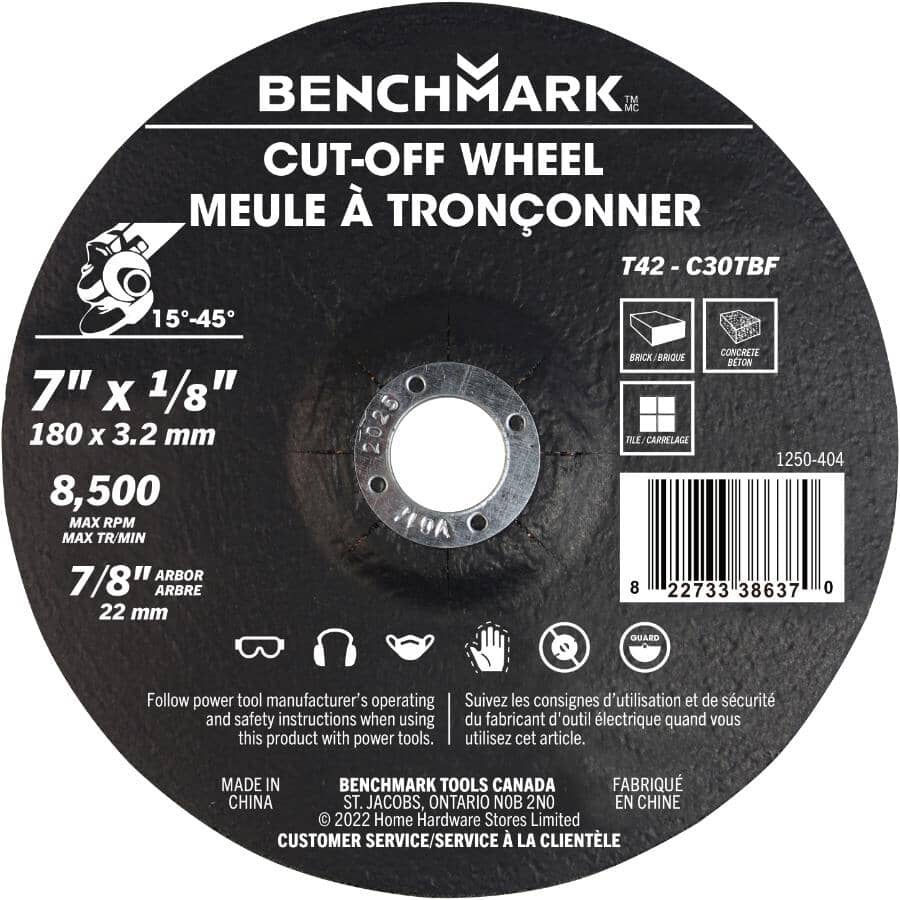 BENCHMARK 7" x 1/8" x 7/8" Depressed Centre Masonry Cut | Home Hardware