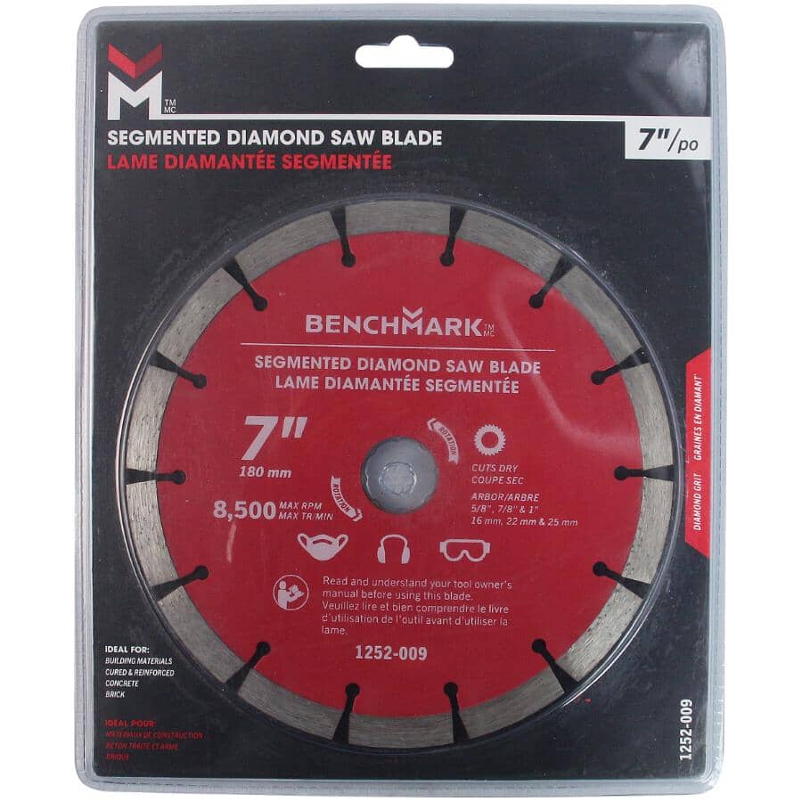 BENCHMARK 7" Segmented Wet / Dry Diamond Blade | Home Hardware