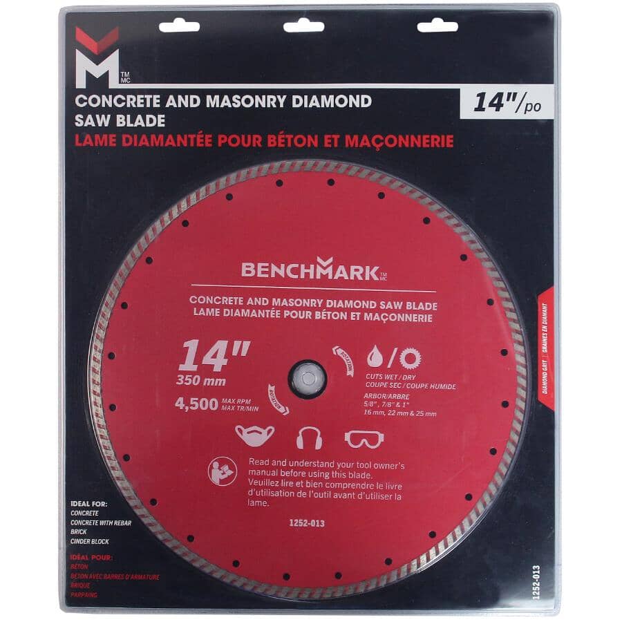 BENCHMARK 14" Masonry Wet / Dry Diamond Blade | Home Hardware