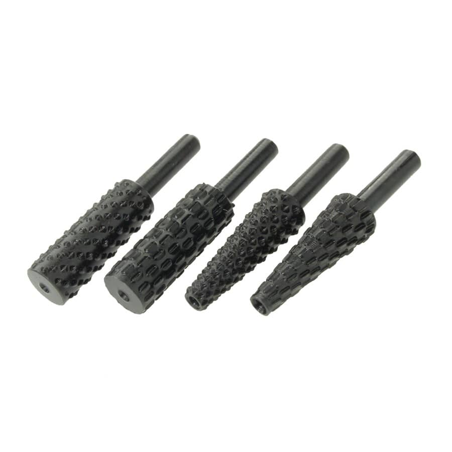 Wolfcraft 4 Piece Rotary Rasp Set, with Files | Home Hardware