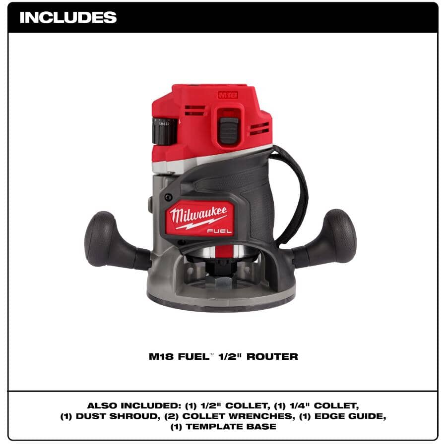 MILWAUKEE M18 Fuel 1/2" Router | Home Hardware