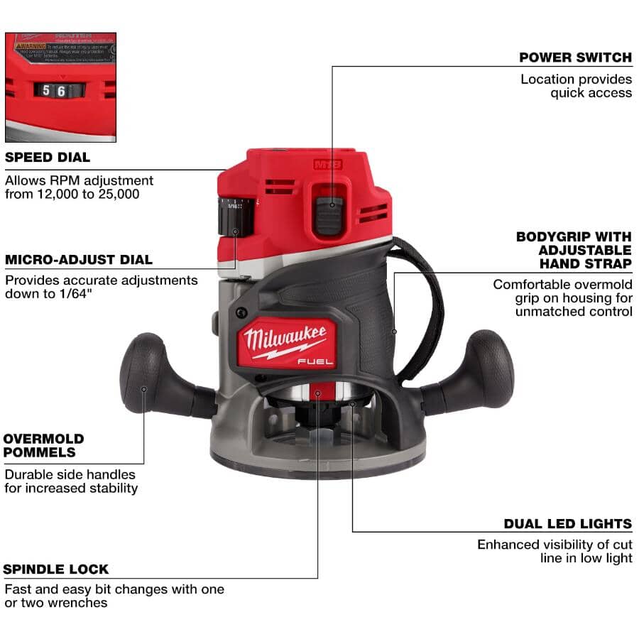 MILWAUKEE M18 Fuel 1/2" Router | Home Hardware