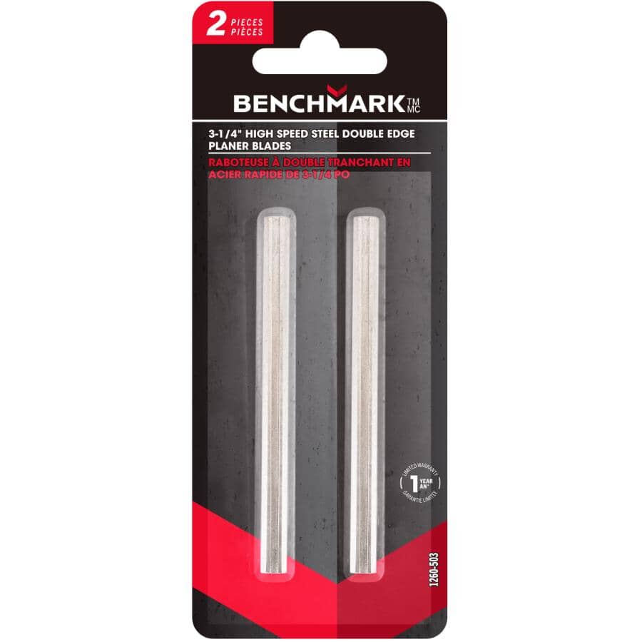 BENCHMARK 3-1/4" Double Edge Planer Blades | Home Hardware