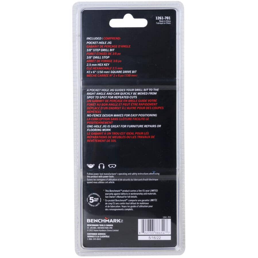 BENCHMARK Basic Pocket Hole Jig Kit | Home Hardware