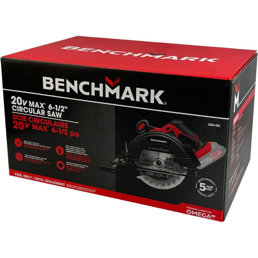 BENCHMARK 20V Max 6-1/2" Cordless Circular Saw | Home Hardware