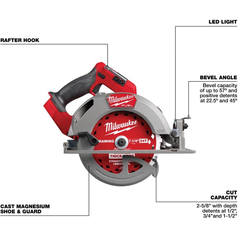 MILWAUKEE M18 Fuel 18V 7-1/4" Circular Saw | Home Hardware