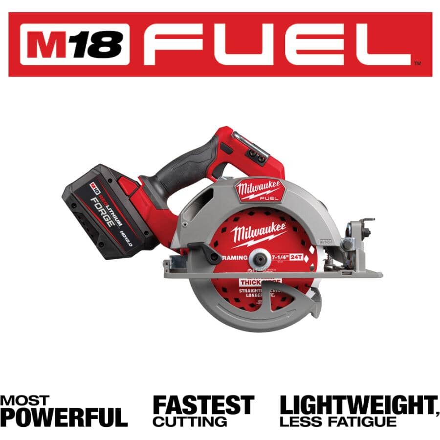 MILWAUKEE M18 Fuel 18V 7-1/4" Circular Saw with Battery & Charger ...