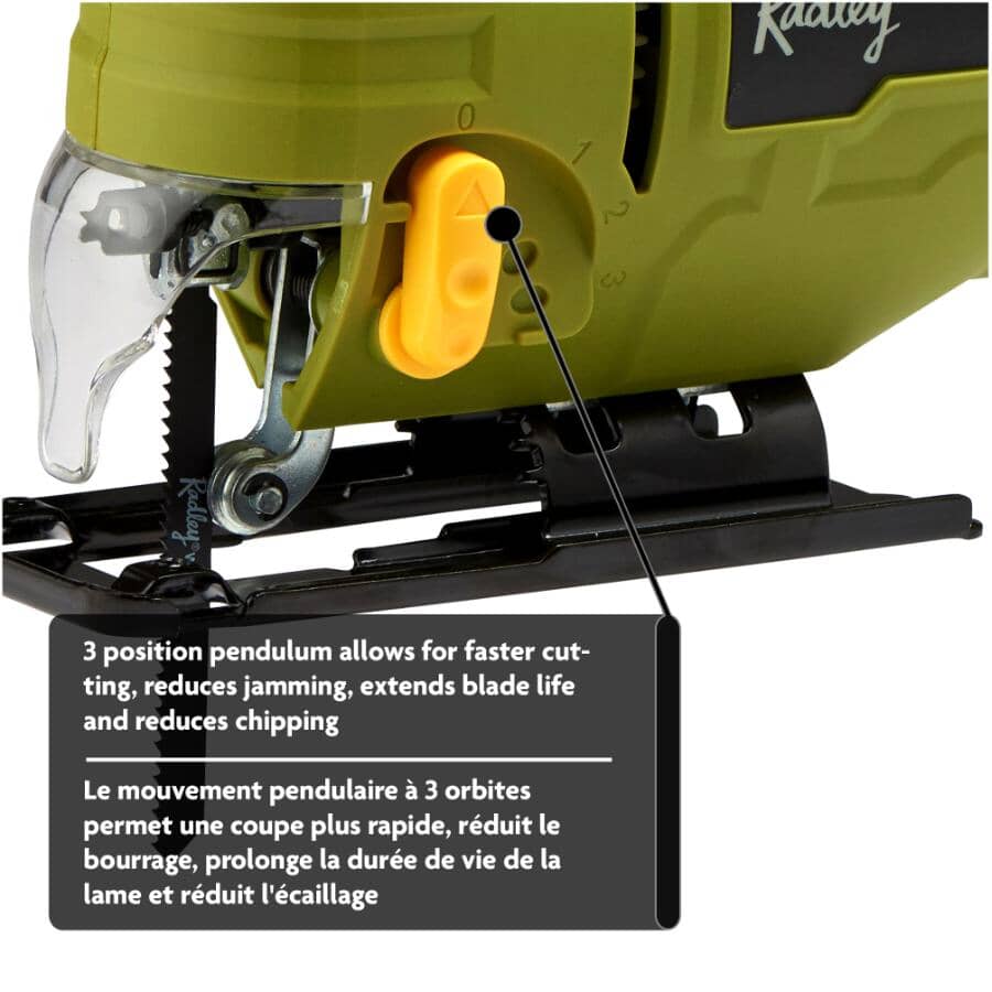RADLEY 4 Amp Variable Speed Jigsaw | Home Hardware