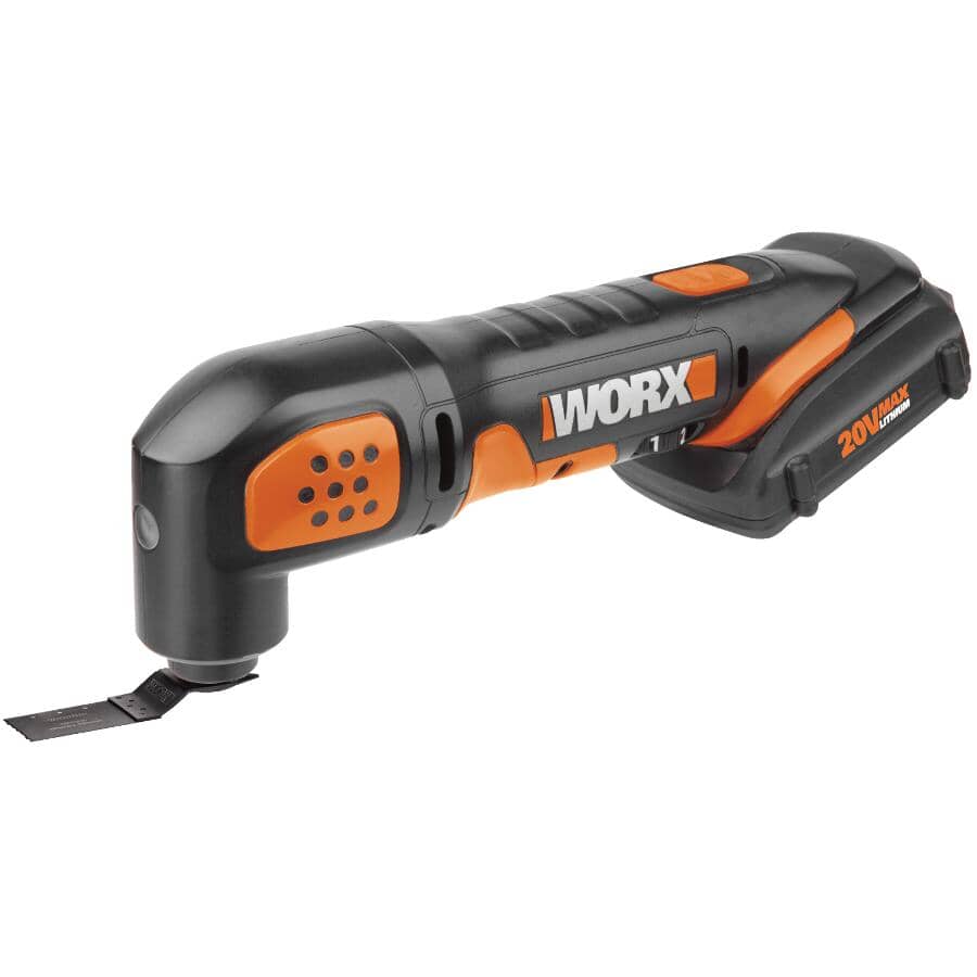 Worx 20 Volt Cordless Variable Speed Oscillating Tool Kit | Home Hardware