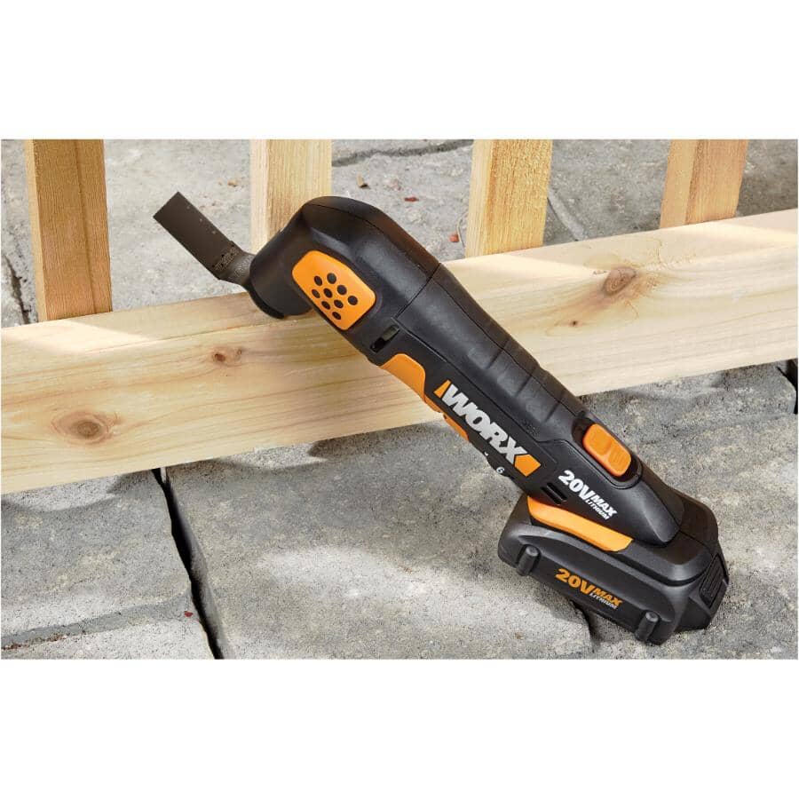 Worx 20 Volt Cordless Variable Speed Oscillating Tool Kit | Home Hardware