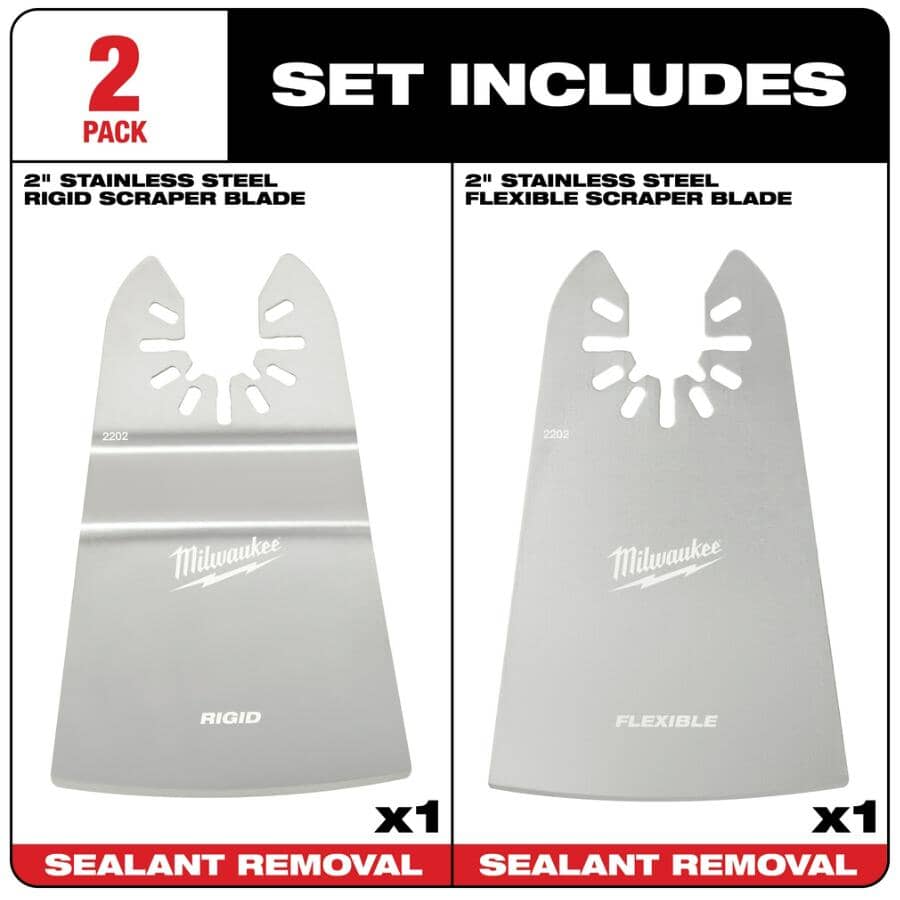 MILWAUKEE Oscillating Flexible & Rigid Scraper Blades | Home Hardware