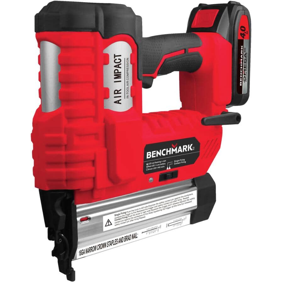 BENCHMARK 20V Cordless Brad Nail & Staple Gun | Home Hardware