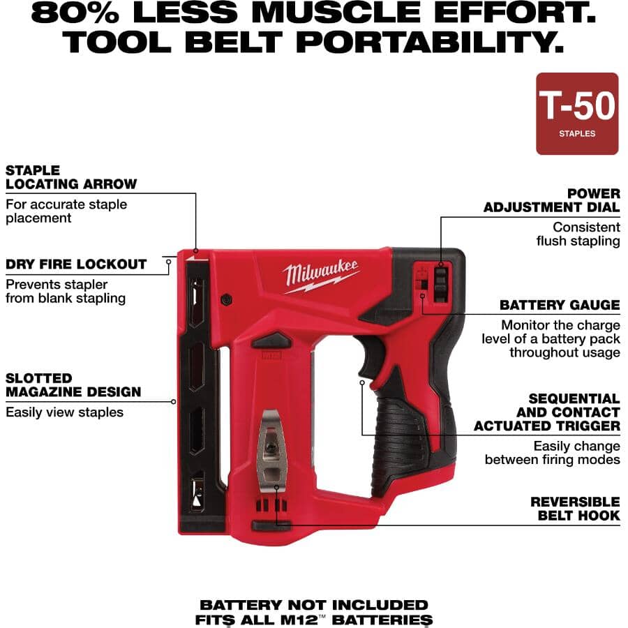 MILWAUKEE M12 Crown Stapler | Home Hardware