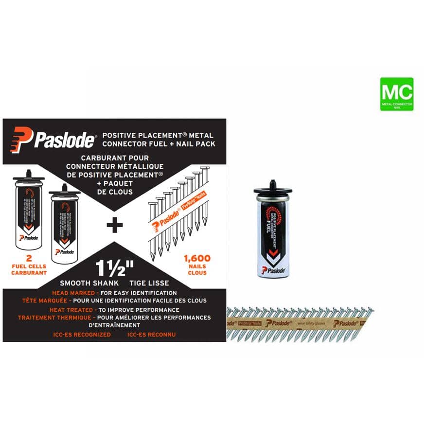 PASLODE Positive Placement Metal Connector Fuel + Nail Pack | Home Hardware