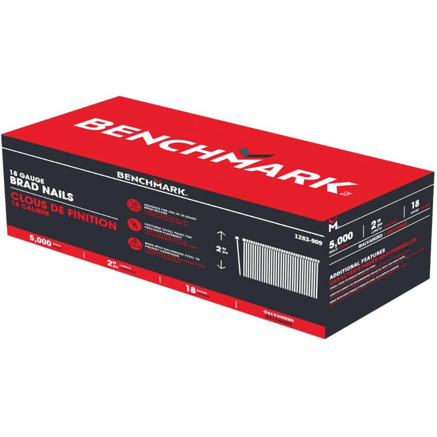 BENCHMARK 2" 18 Gauge Brad Nails | Home Hardware