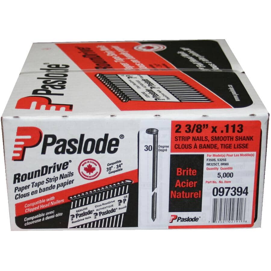 PASLODE 5000 Pack 2-3/8" 30 Degree Strip Framing Nails | Home Hardware