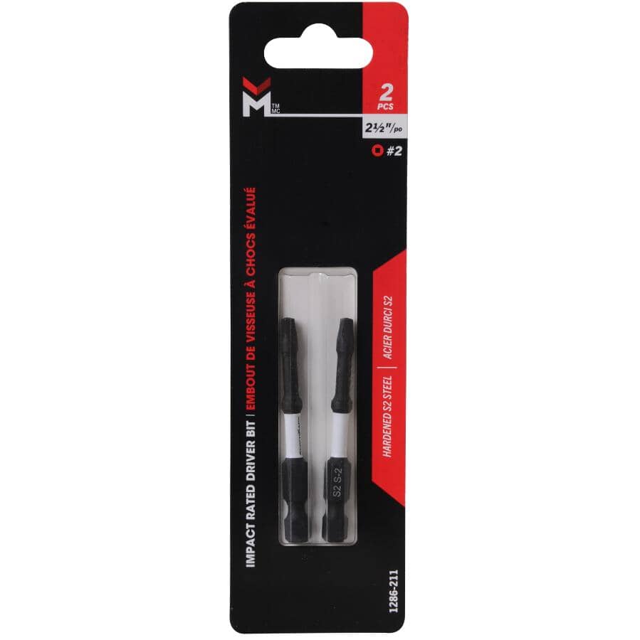 BENCHMARK 2.5" #2 Dual Flex Square Power Bits | Home Hardware