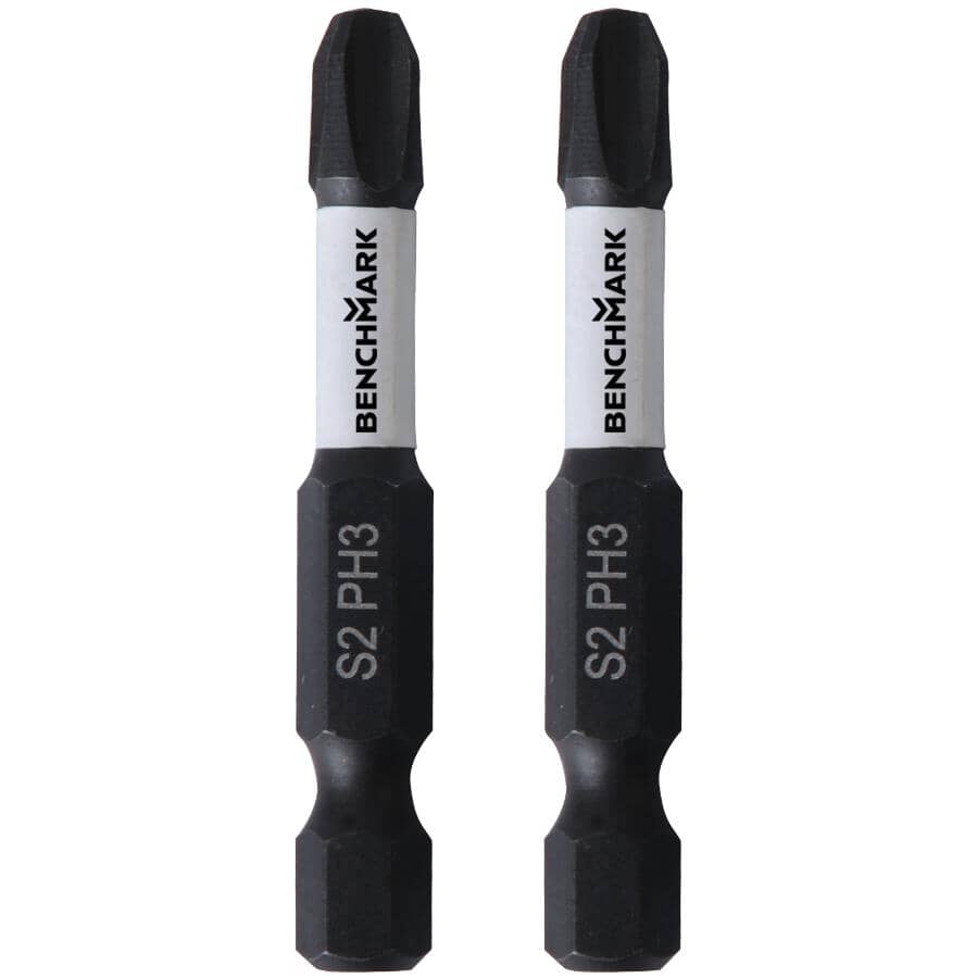 BENCHMARK 2" #3 Phillips Power Bits | Home Hardware