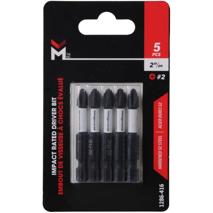 BENCHMARK 2" #2 Phillips Power Bits | Home Hardware