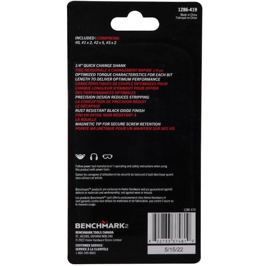 BENCHMARK 2" Phillips Power Bits | Home Hardware