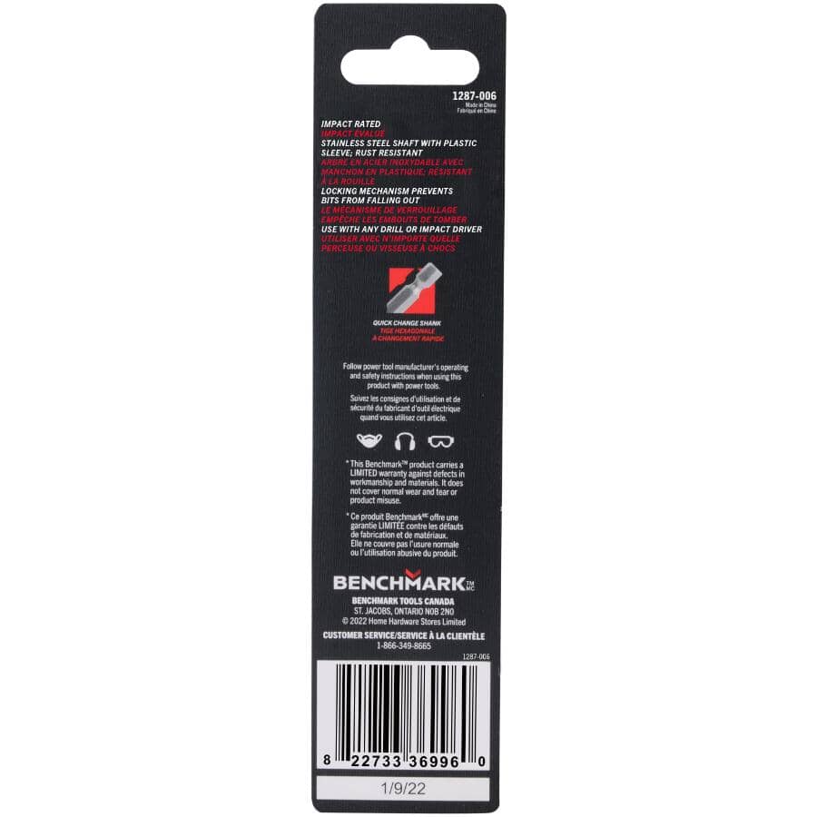 BENCHMARK 6" Quick Change Impact Locking Bit Holder | Home Hardware