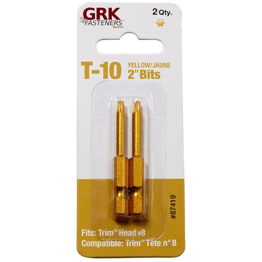 GRK FASTENERS 2" T10 Screwdriver Torx Bits | Home Hardware