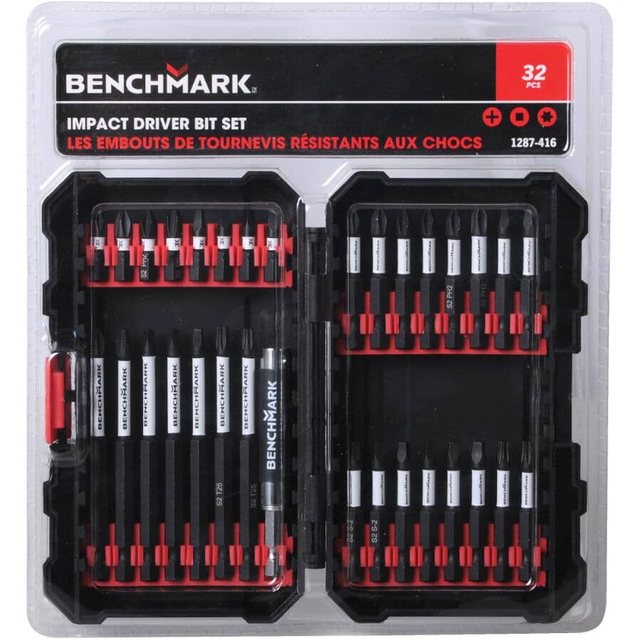 BENCHMARK Power Driver Bit Set - 32 Piece | Home Hardware
