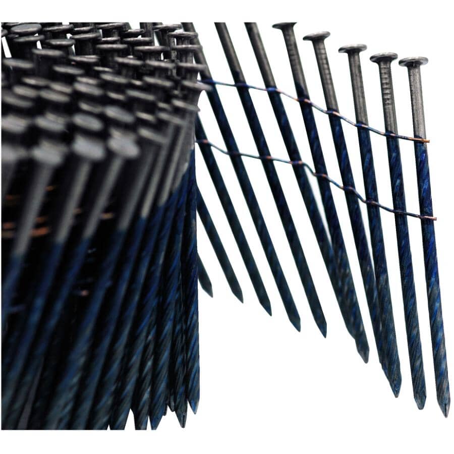 BENCHMARK 3-1/4" 0.120 Gauge Brite Spiral Coil Framing Nails | Home ...