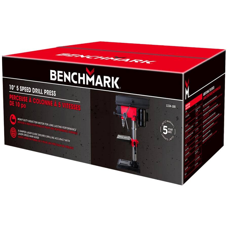 BENCHMARK 10" 5 Speed Bench Drill Press | Home Hardware