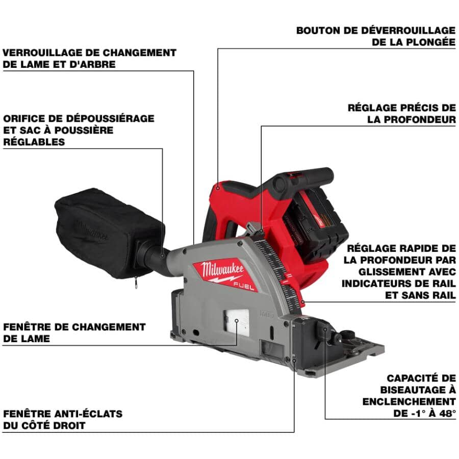 MILWAUKEE M18 FUEL 6-1/2" Plunge Track Saw Kit | Home Hardware