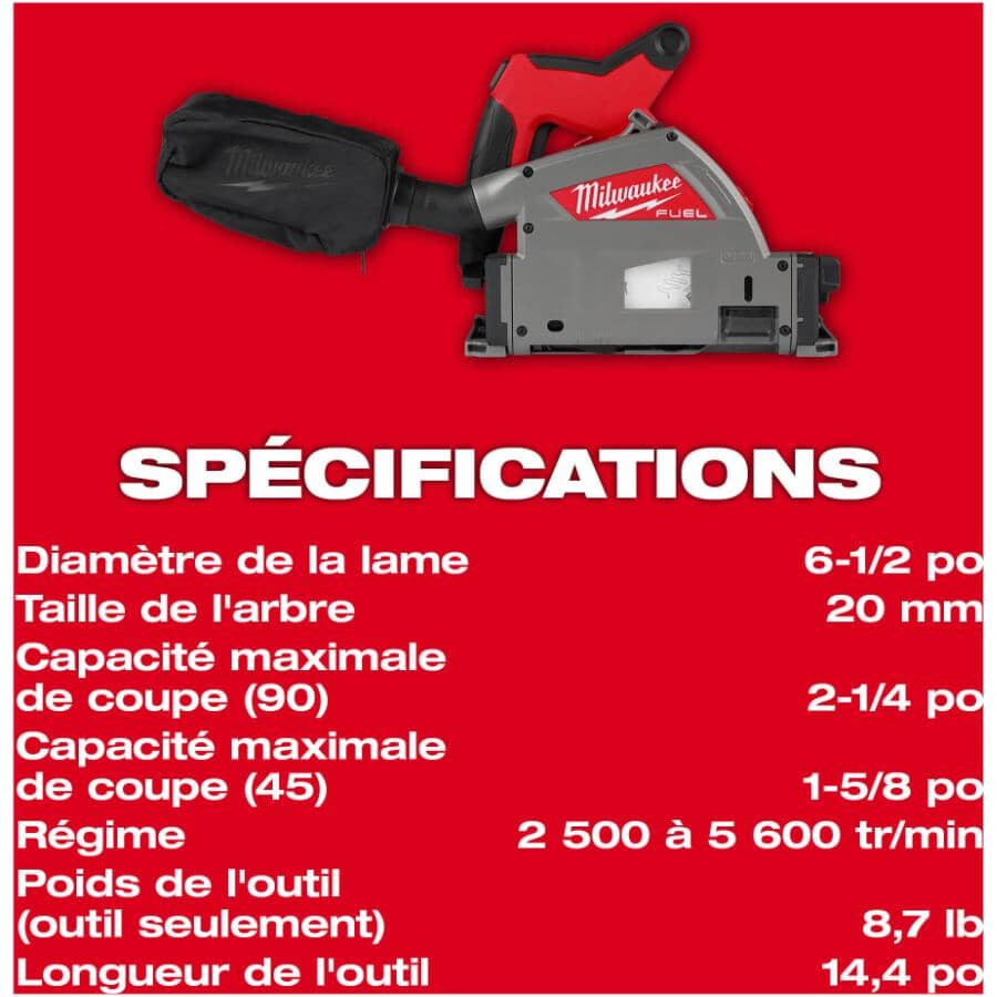 MILWAUKEE M18 FUEL 6-1/2" Plunge Track Saw Kit | Home Hardware