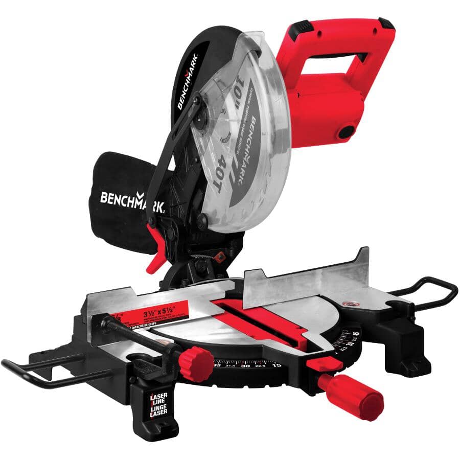 BENCHMARK 10" 15 Amp Compound Mitre Saw | Home Hardware