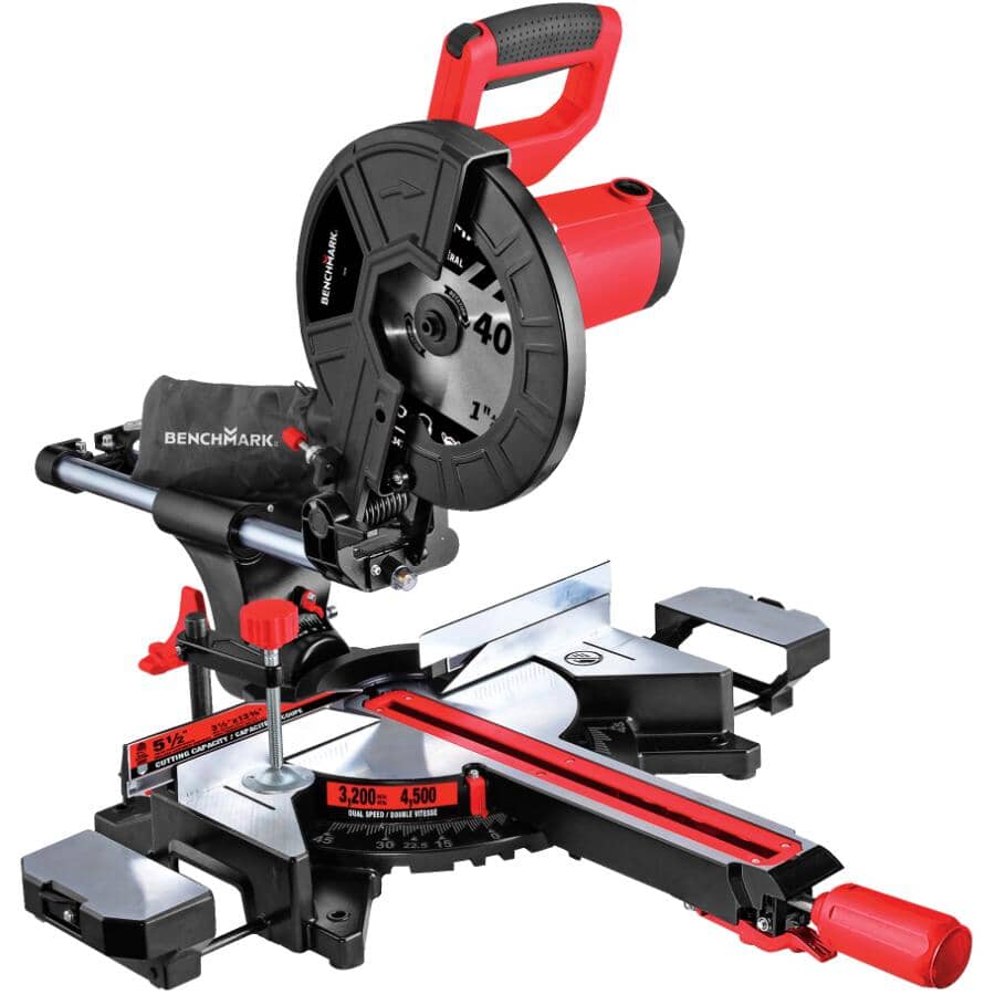 BENCHMARK 10" 15 Amp Sliding Compound Mitre Saw | Home Hardware