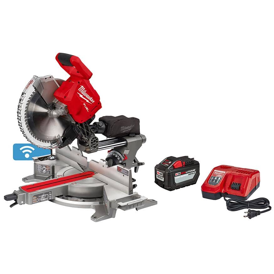 MILWAUKEE M18 Fuel 12" 18V Dual Bevel Sliding Compound Mitre Saw | Home ...