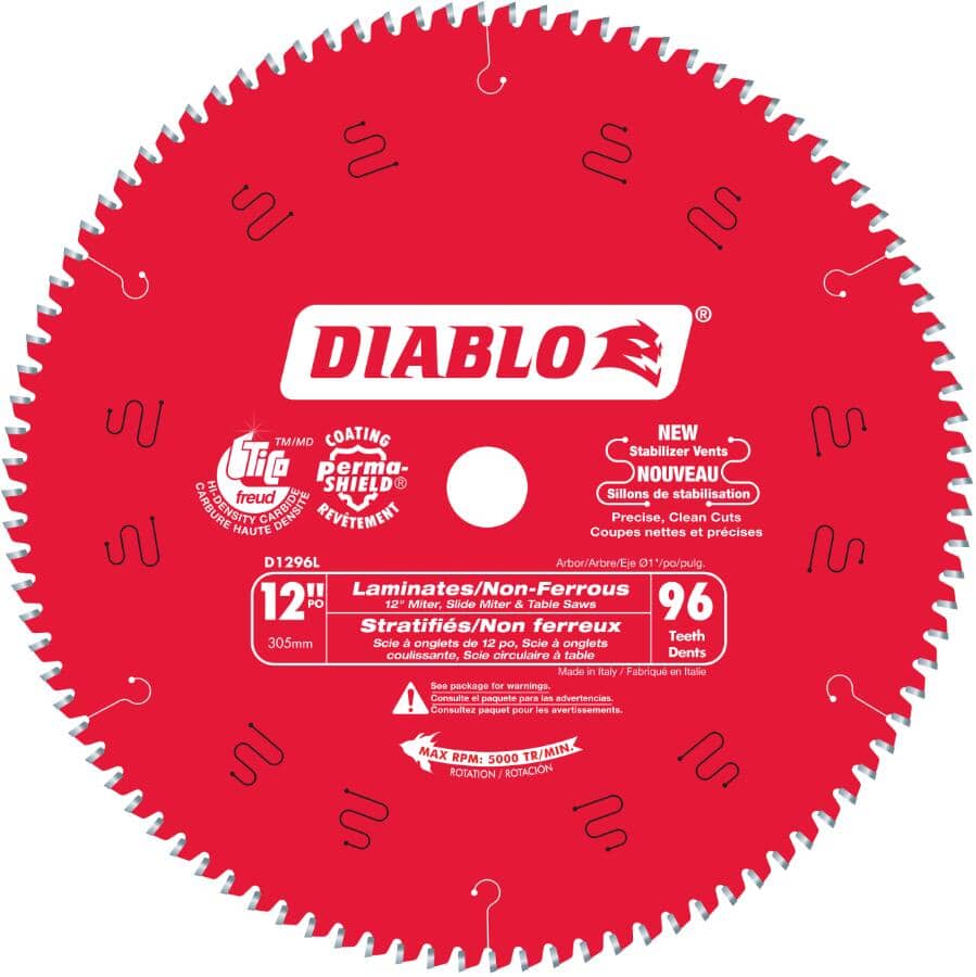 DIABLO 12" 96 Tooth Carbide Circular Saw Blade | Home Hardware