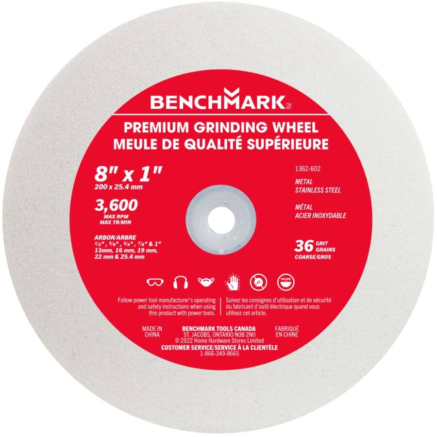 BENCHMARK 8" Coarse Grinding Wheel | Home Hardware