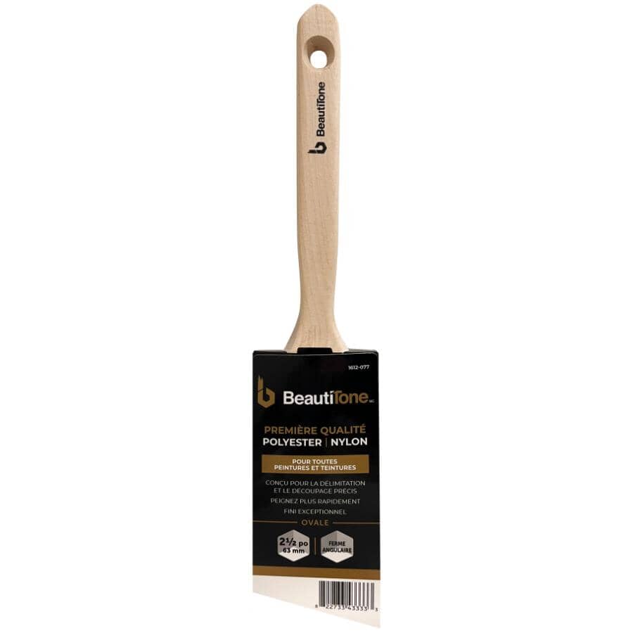 BEAUTITONE Nylyn Technology Oval Ferrule Angular Sash Brush | Home Hardware