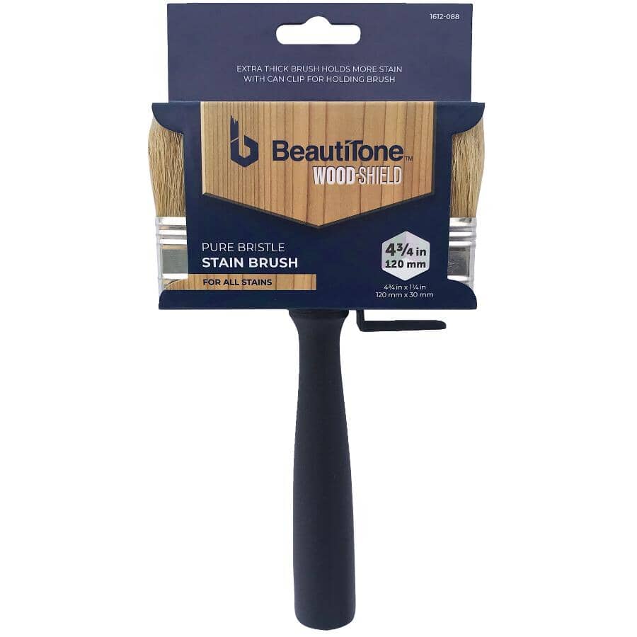 WOOD SHIELD Staining & Painting Pure Bristle Flat Beaver Tail Brush | Home Hardware