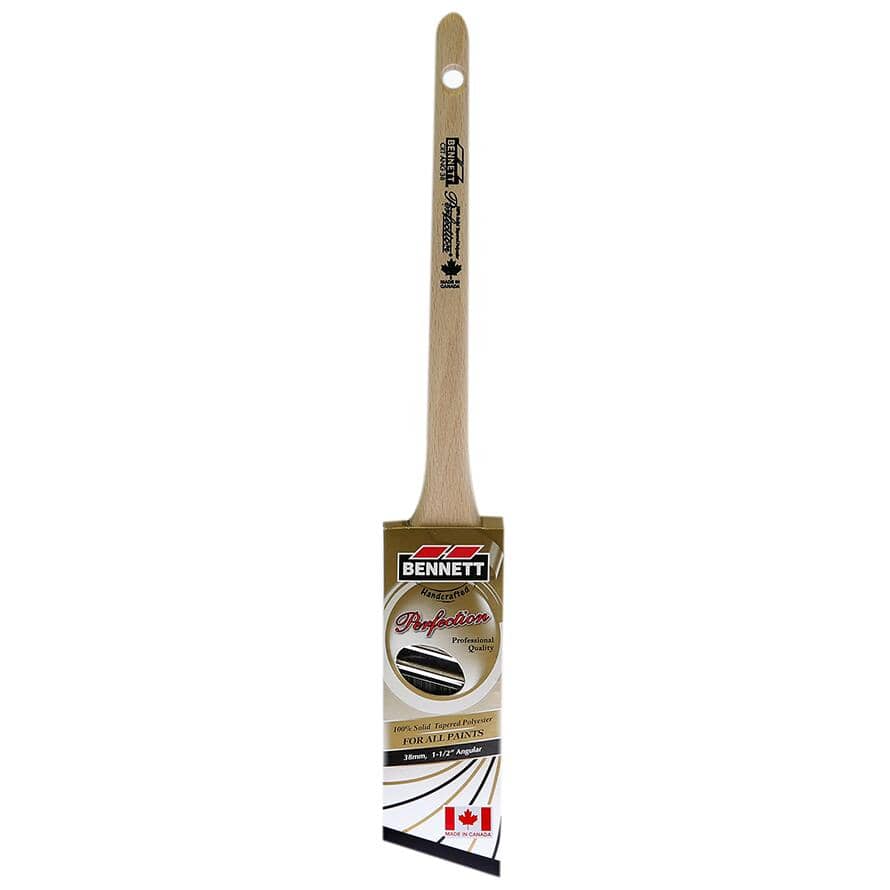BENNETT Polyester Angular Sash Brush, with Rat Tail Handle | Home Hardware