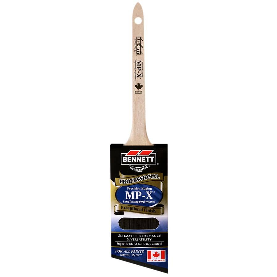 BENNETT Professional Polyester / Nylon Angular Paint Brush with Rat ...