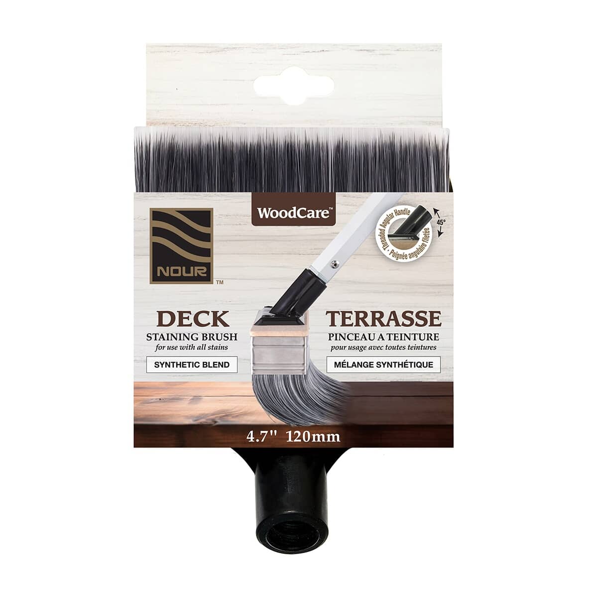 NOUR Woodcare Synthetic Blend Staining Brush | Home Hardware
