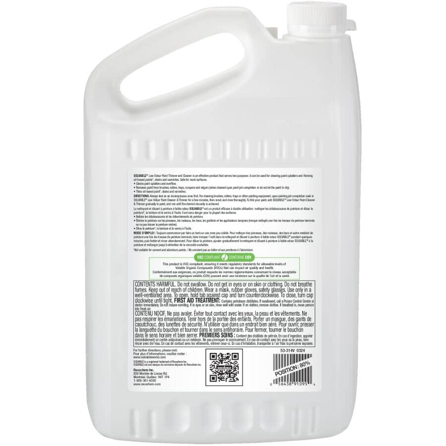 SOLVABLE Low Odour Paint Cleaner & Thinner | Home Hardware