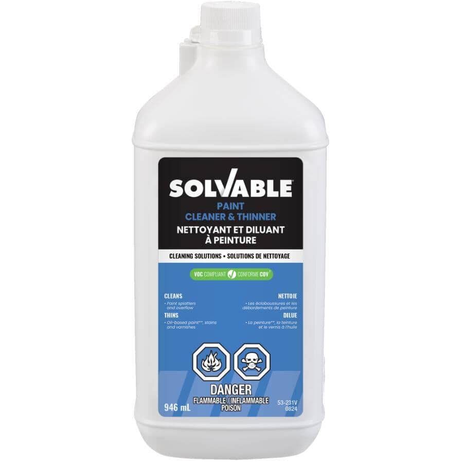 SOLVABLE Paint Cleaner & Thinner - 946 ml | Home Hardware
