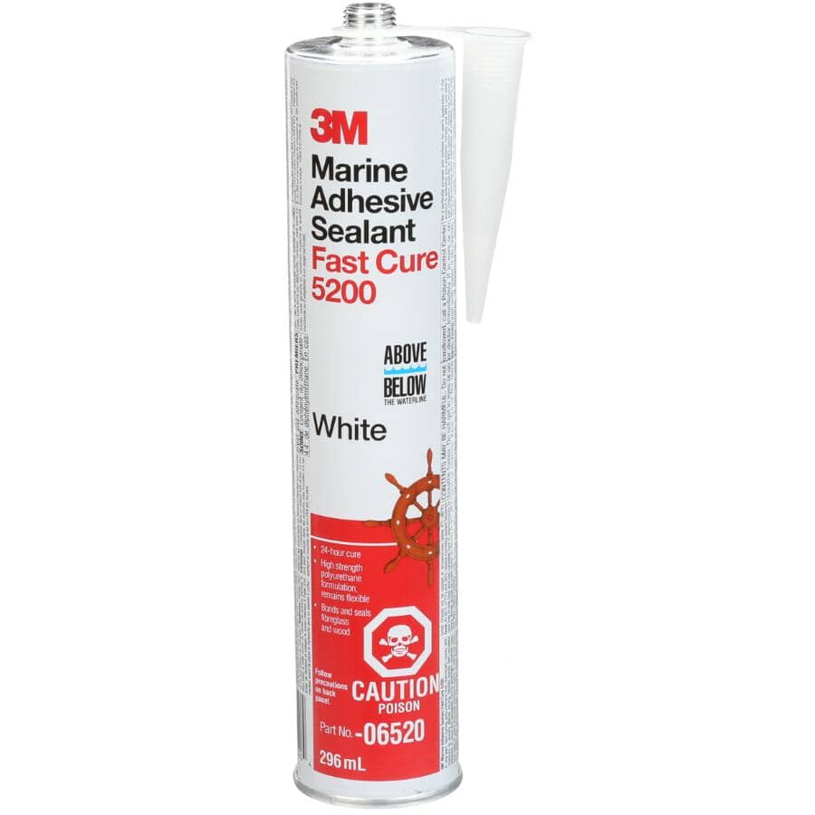 3M Marine Adhesive Sealant Fast Cure 5200 - White, 296 ml | Home Hardware