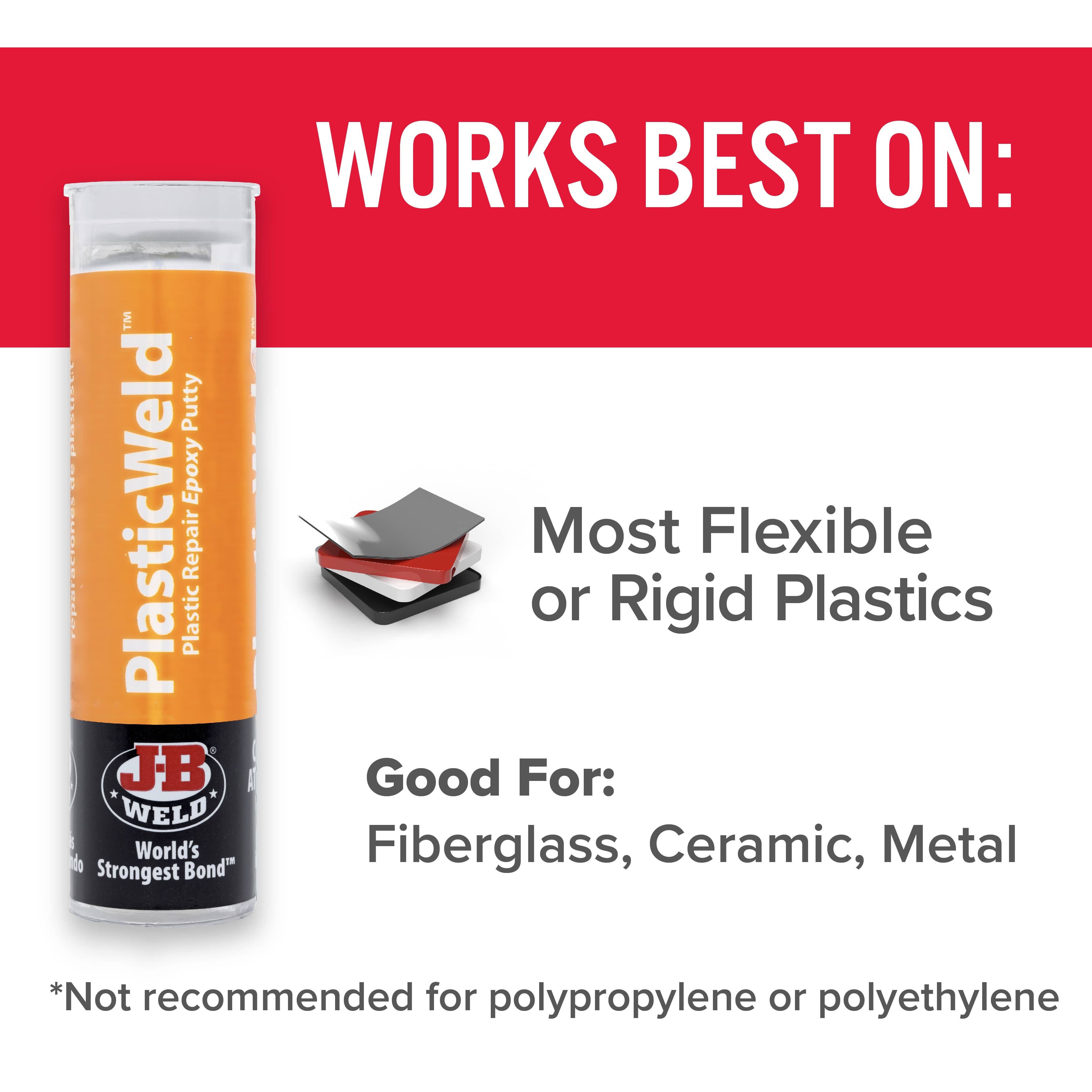 J-B WELD PlasticWeld Plastic Repair Epoxy Putty | Home Hardware