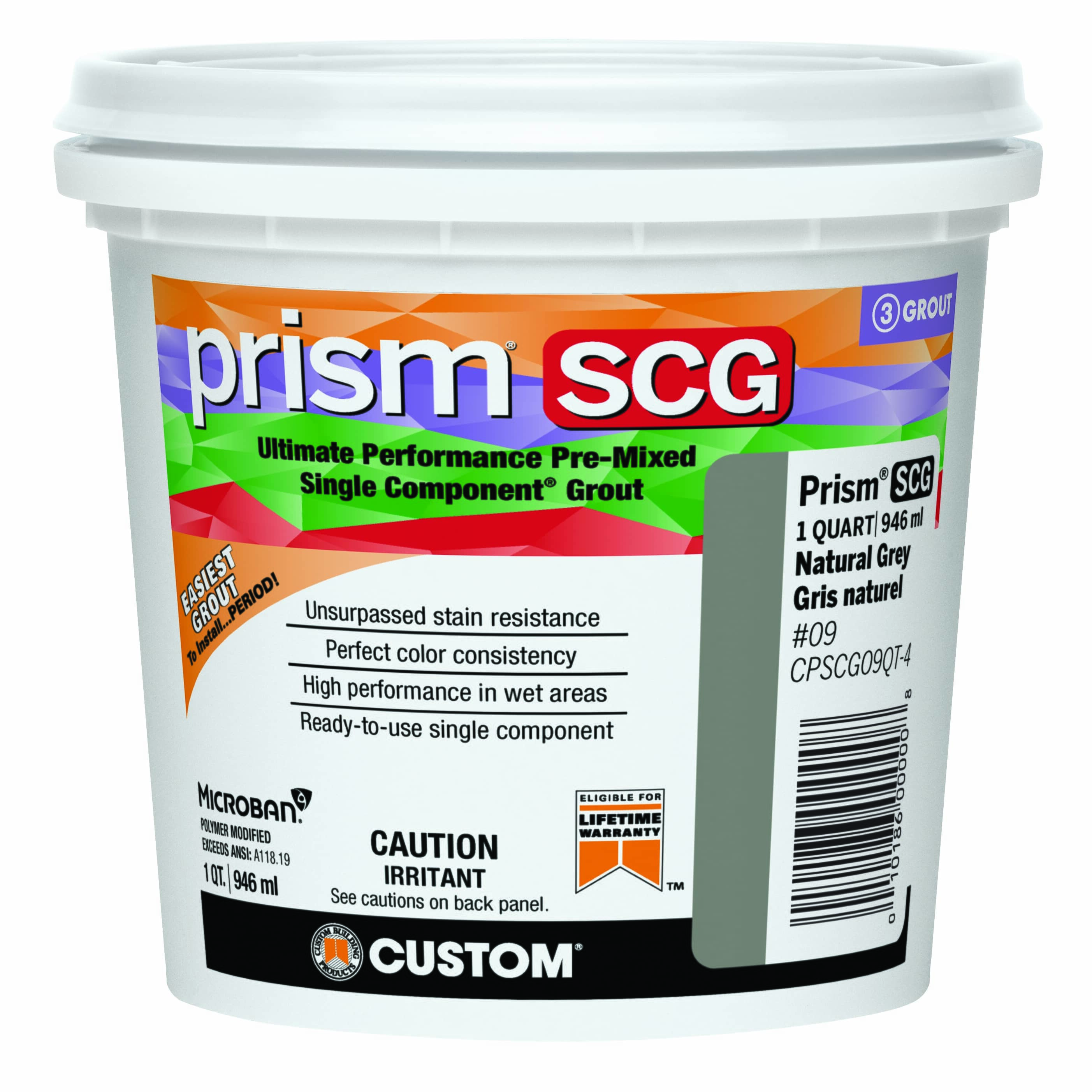 CUSTOM BUILDING PRODUCTS Prism SCG Ultimate Performance Pre-Mixed Grout ...