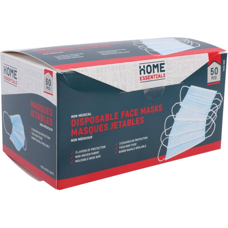 HOME ESSENTIALS Disposable 3 Layer Face Masks | Home Hardware