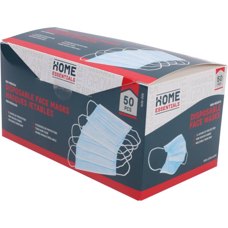 HOME ESSENTIALS Disposable 3 Layer Face Masks | Home Hardware